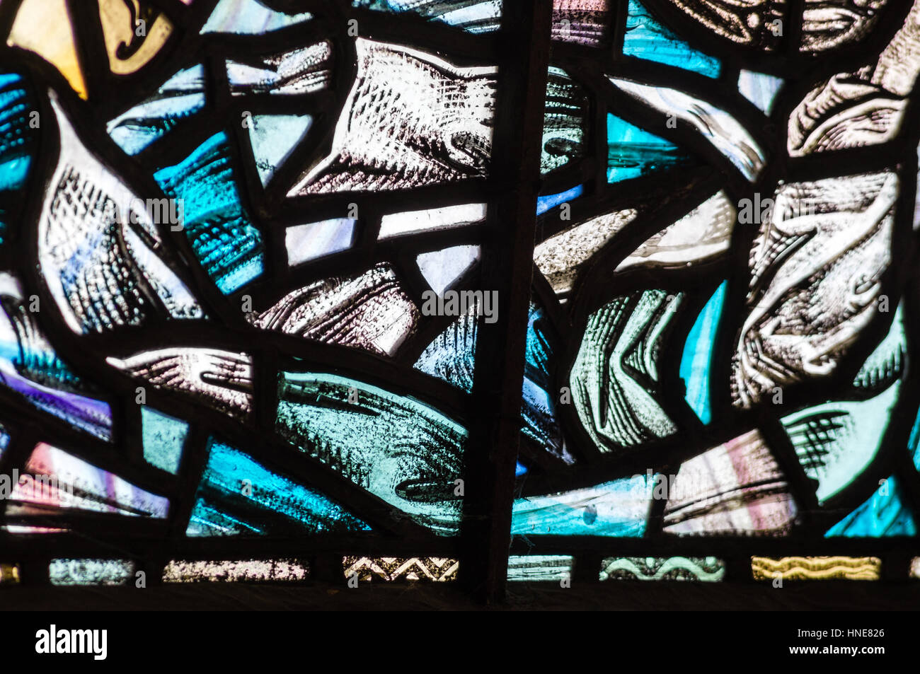 A small section of a stained glass window Stock Photo - Alamy