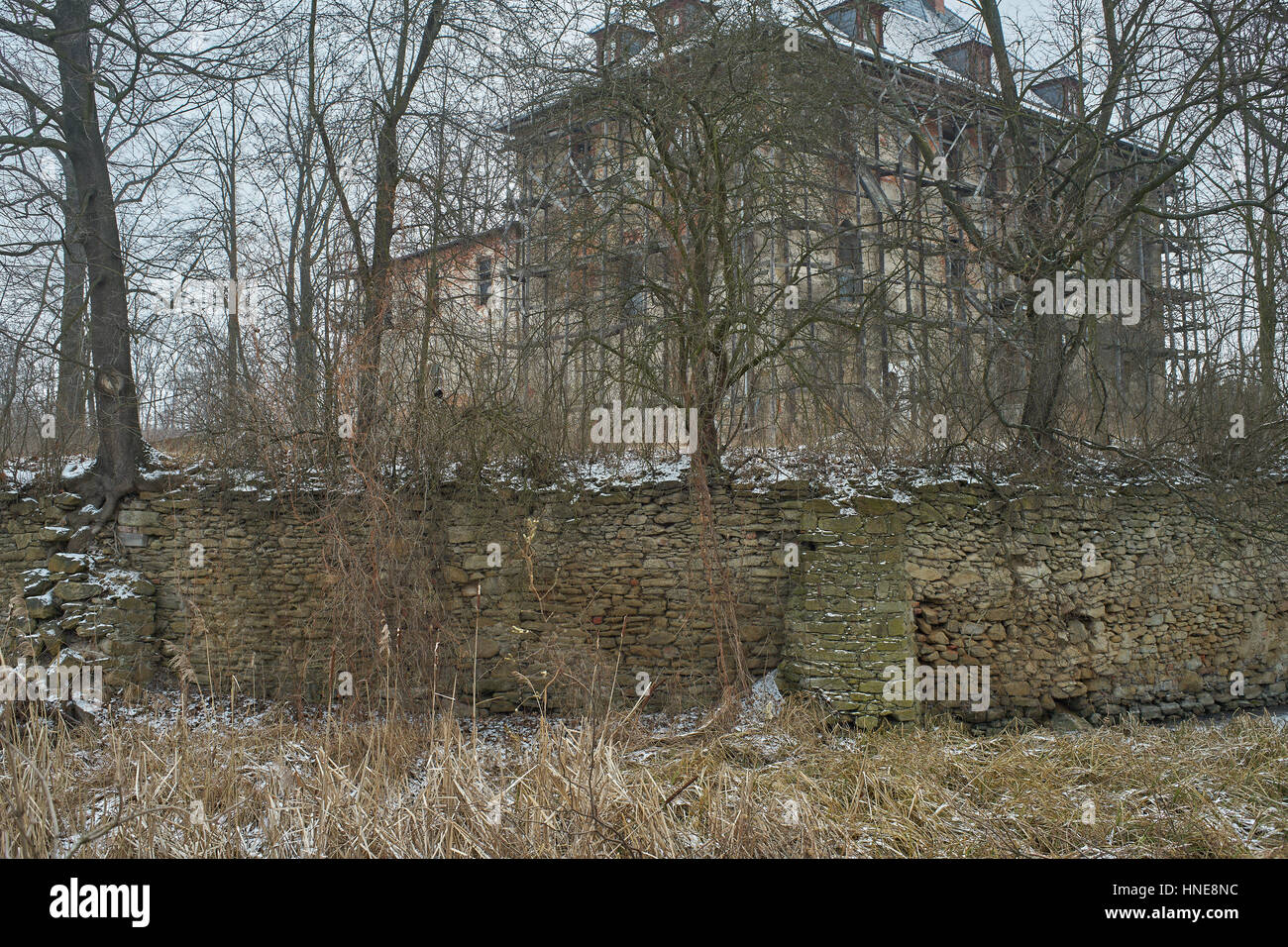 Old moated castle bagieniec hi-res stock photography and images - Alamy
