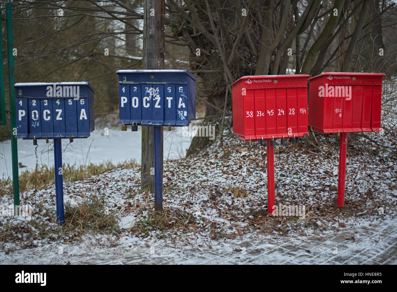 Two post boxes hi-res stock photography and images - Alamy