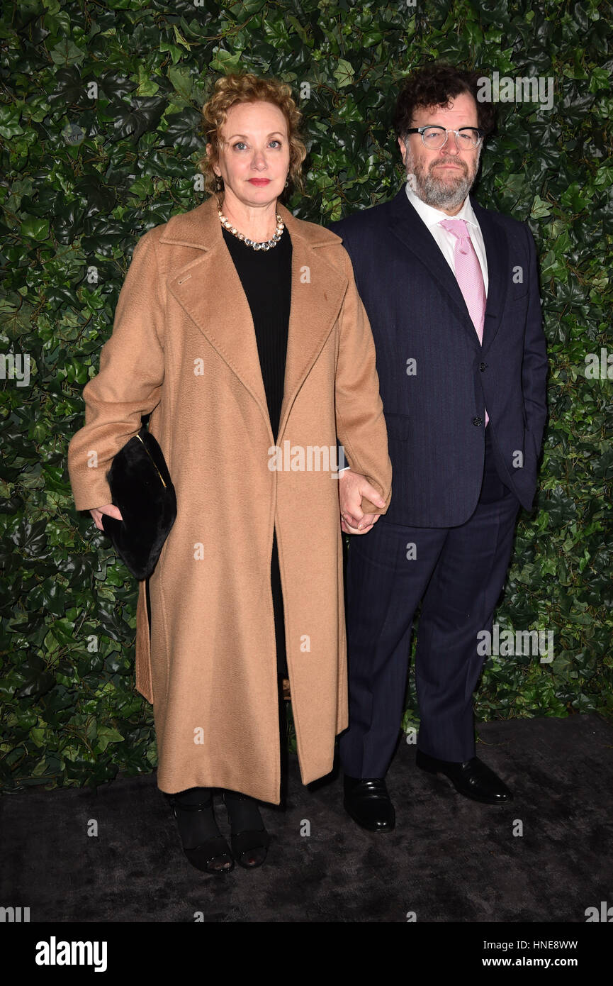 J. Smith-Cameron and Kenneth Lonergan attending the Charles Finch and ...