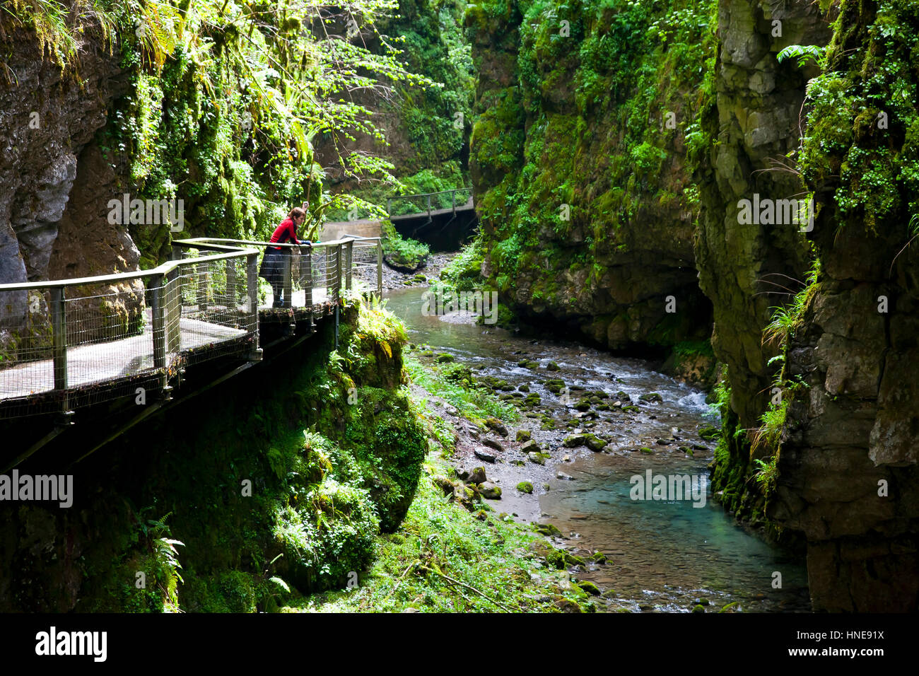 Kakueta gorges. Sainte-Engrace. Pyrénées-Atlantiques, France Stock ...