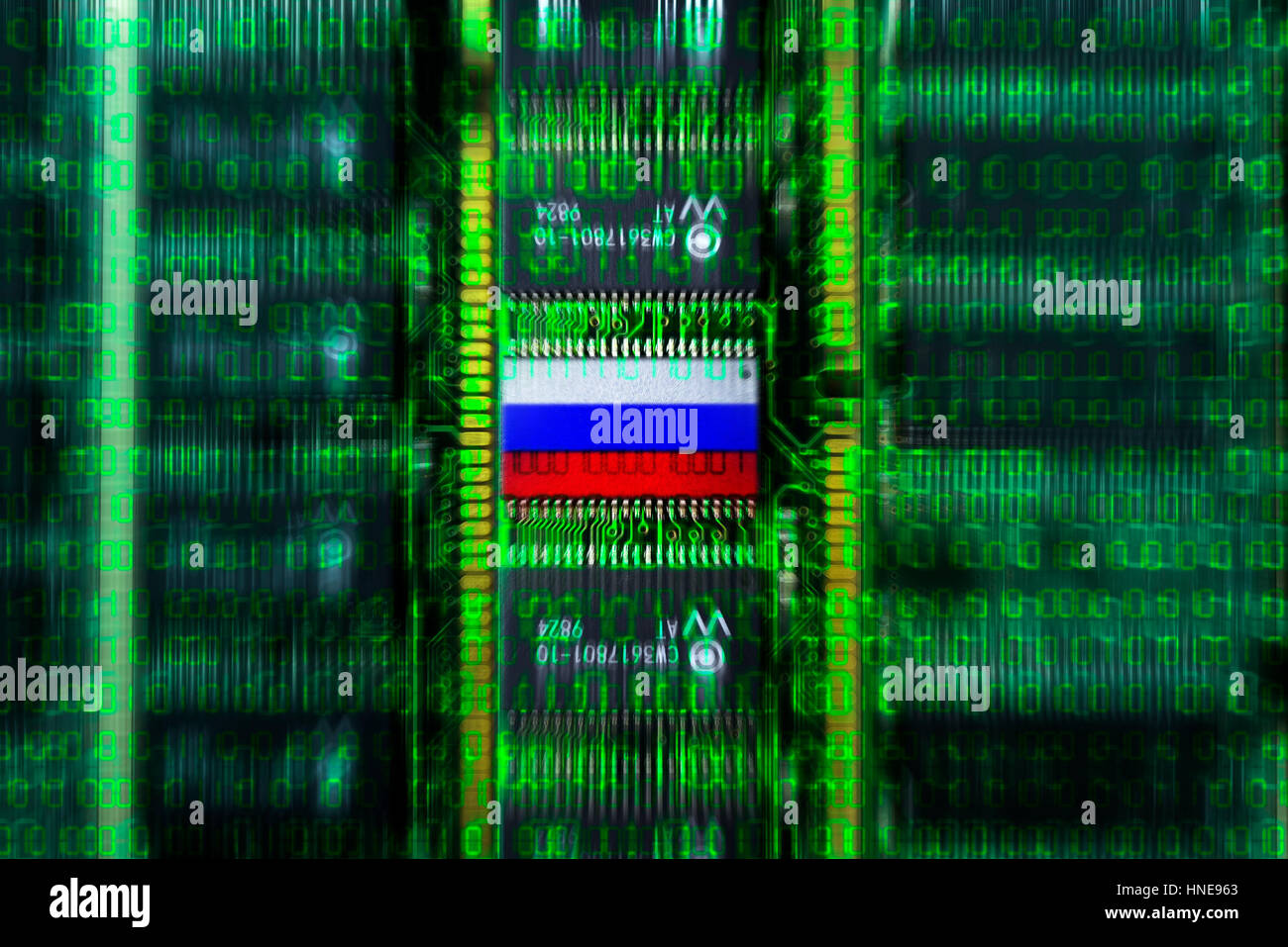 Russian hackers flag hi-res stock photography and images - Alamy