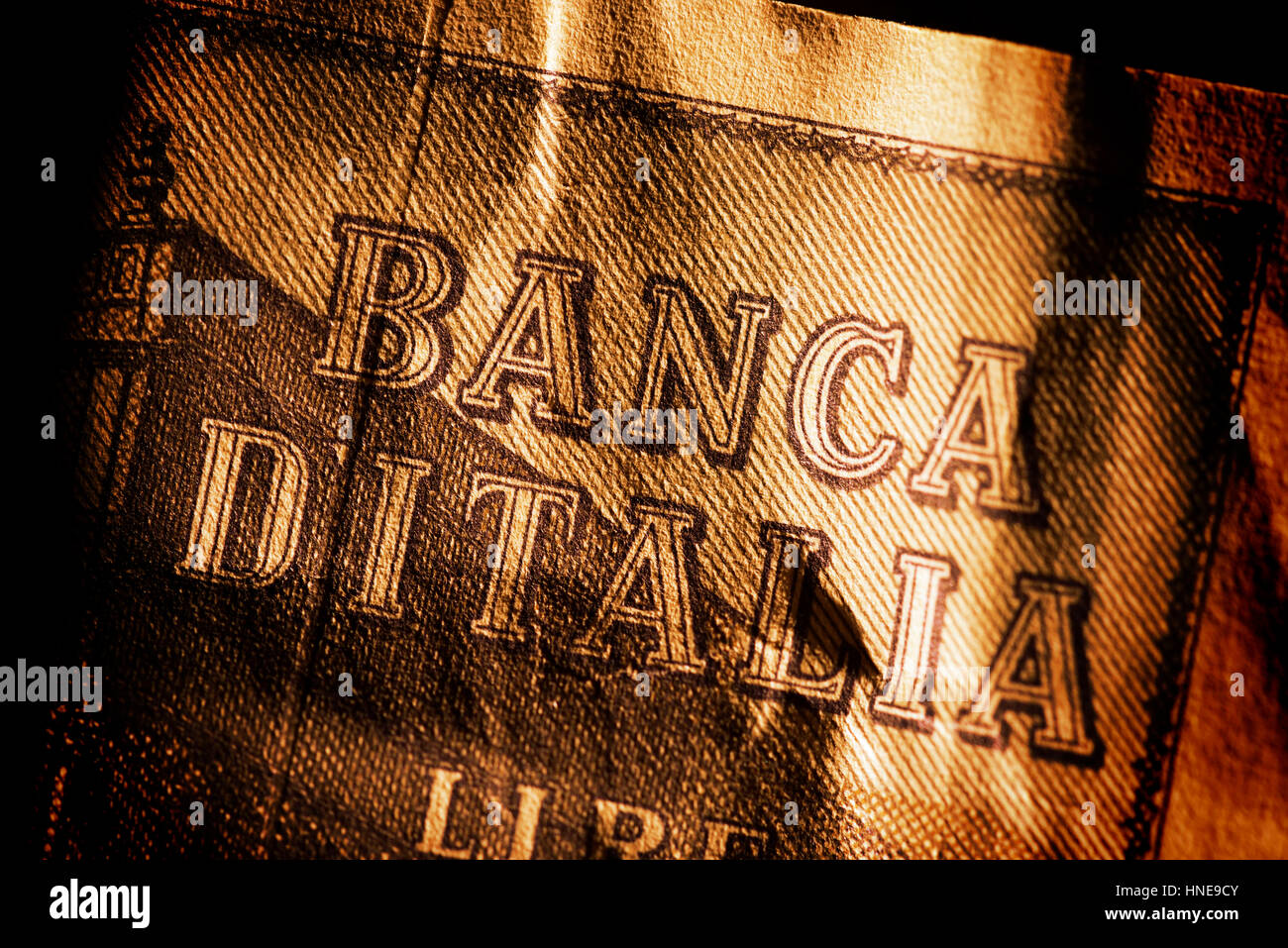Lira italian note hi-res stock photography and images - Alamy