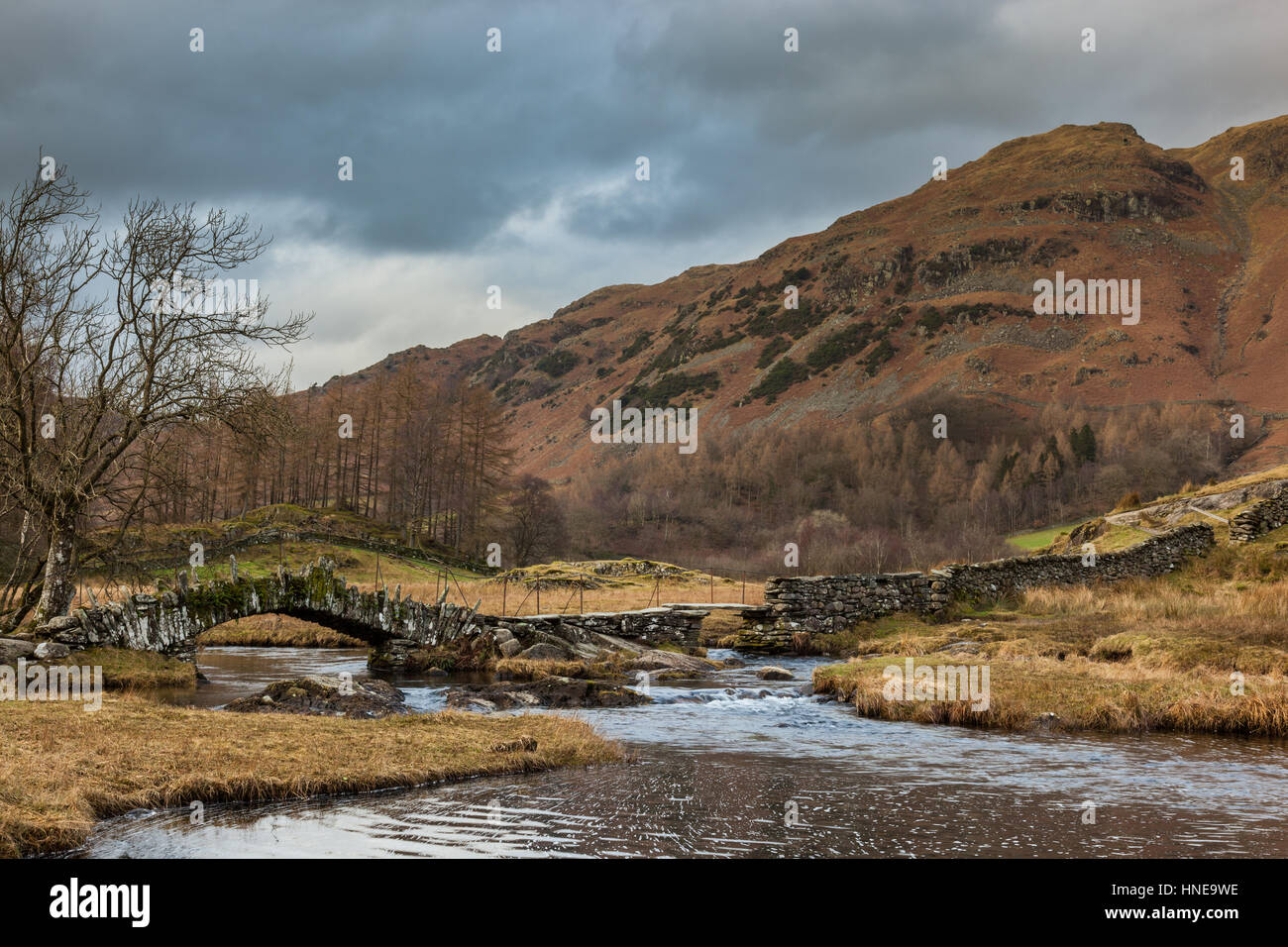 Slater Bridge, Little Langdale, Lake District, Cumbria Stock Photo - Alamy