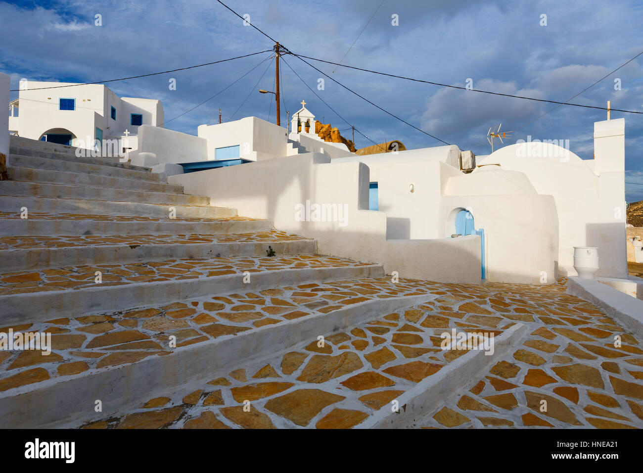 View of Chora village on Anafi island in Greece Stock Photo - Alamy