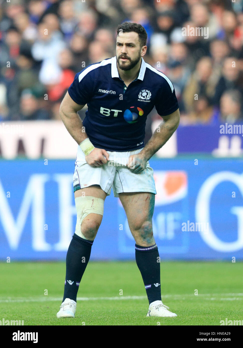 Scotland's Alex Dunbar during the RBS 6 Nations match at the Stade de ...