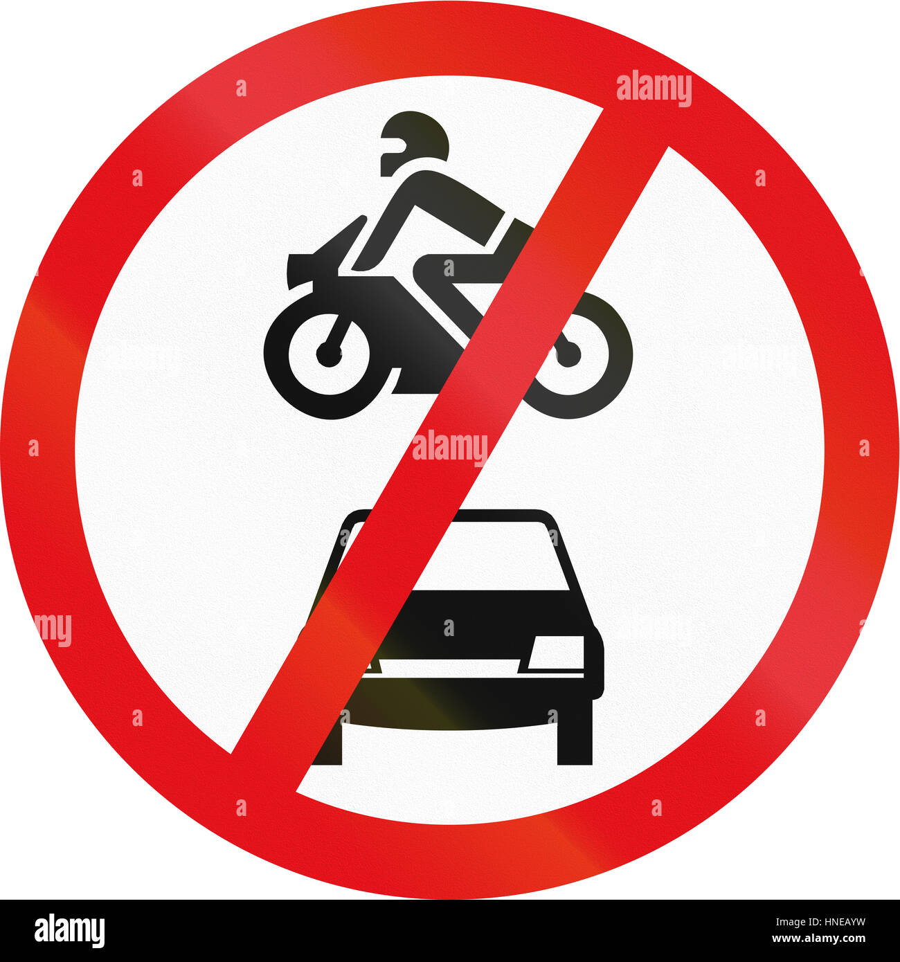 Prohibited sign motor racing hi-res stock photography and images - Alamy