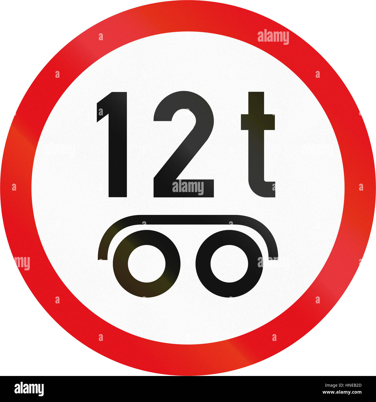 Road sign used in the African country of Botswana - Vehicles exceeding ...