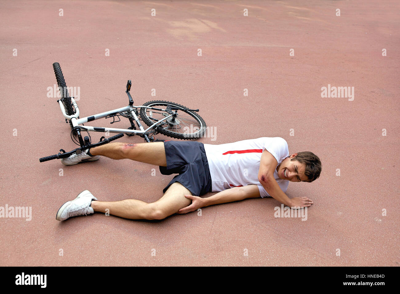 Man riding bike pain hi-res stock photography and images - Alamy