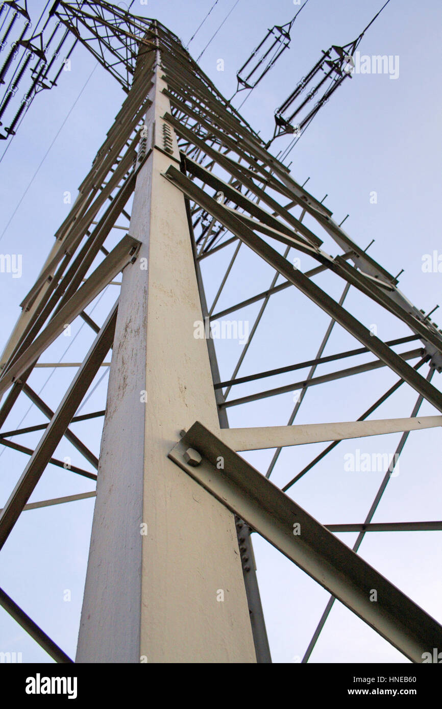 Electric pole - close-up Stock Photo - Alamy
