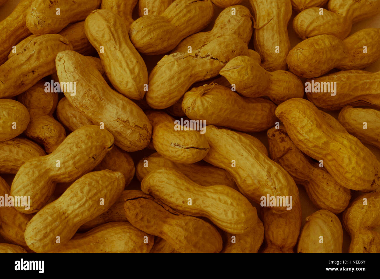 Top view of raw peanuts with shell Stock Photo - Alamy