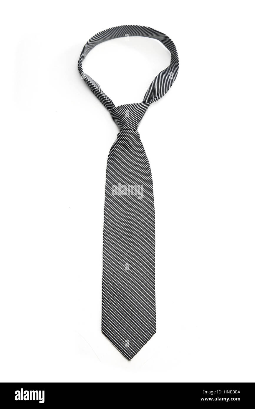 Tie on white background - studio shot Stock Photo - Alamy