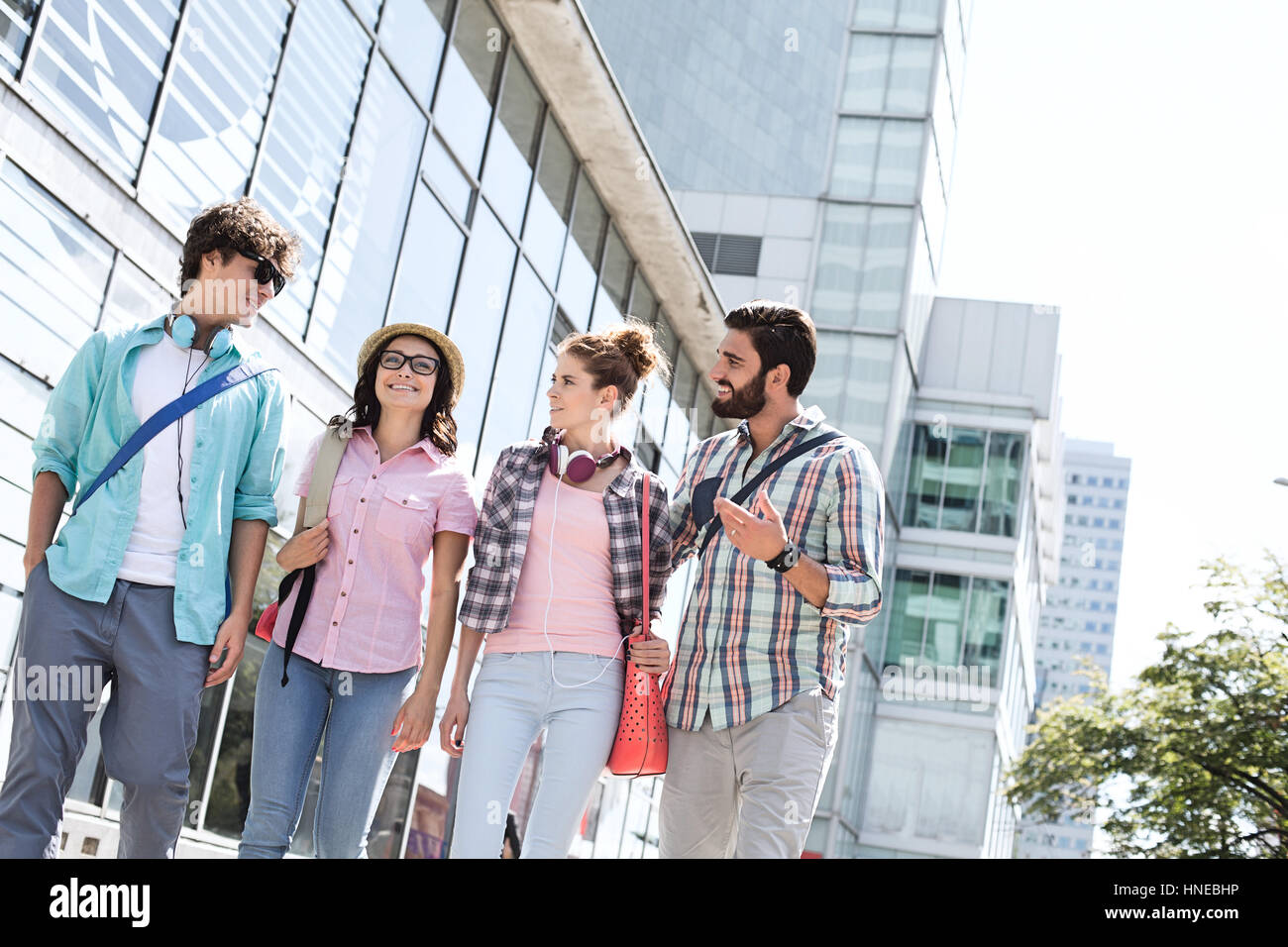 Happy friends outside hi-res stock photography and images - Alamy