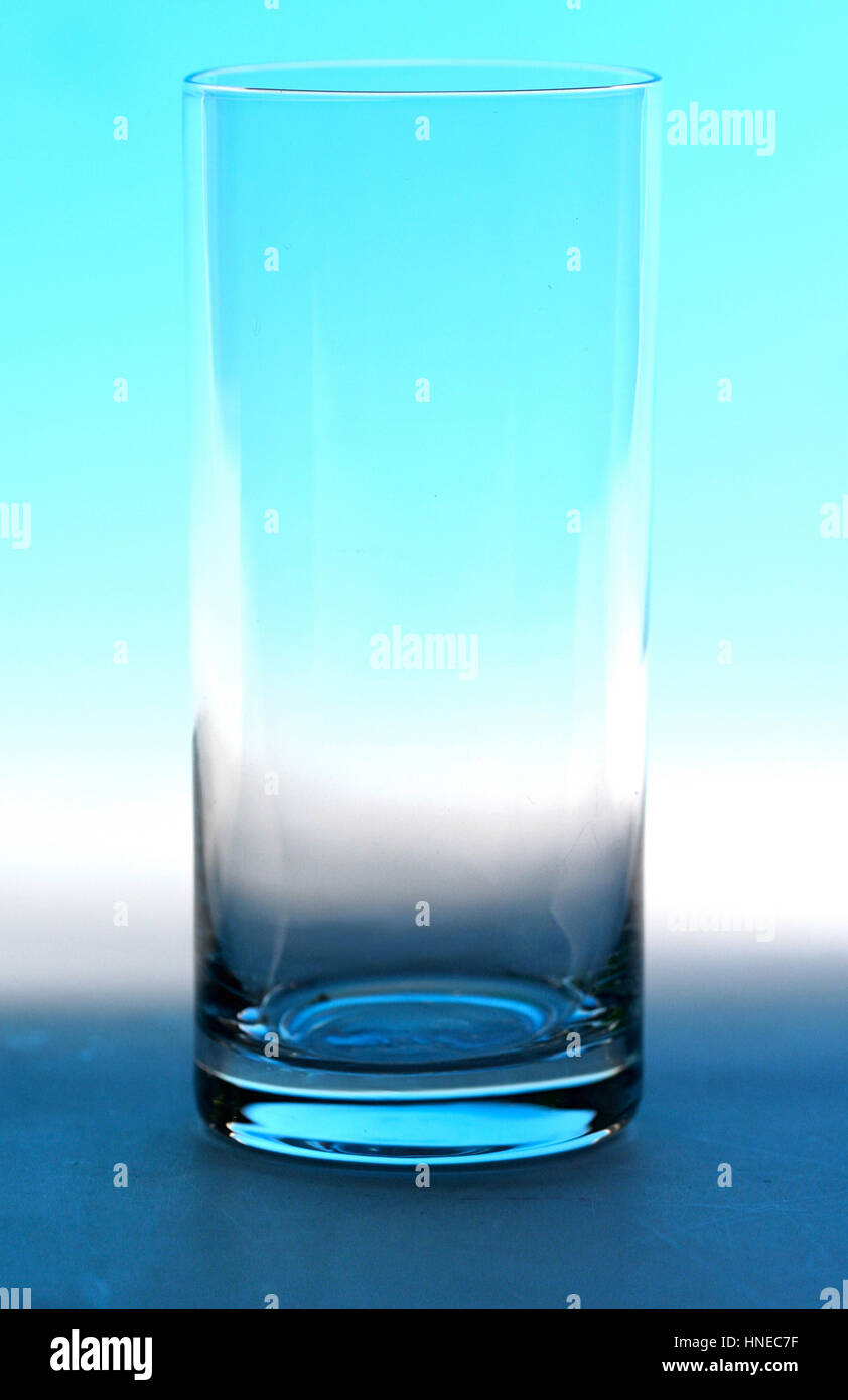 Studio shot of empty glass Stock Photo - Alamy