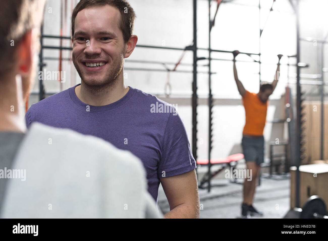 Head and shoulders talking training hi-res stock photography and images ...