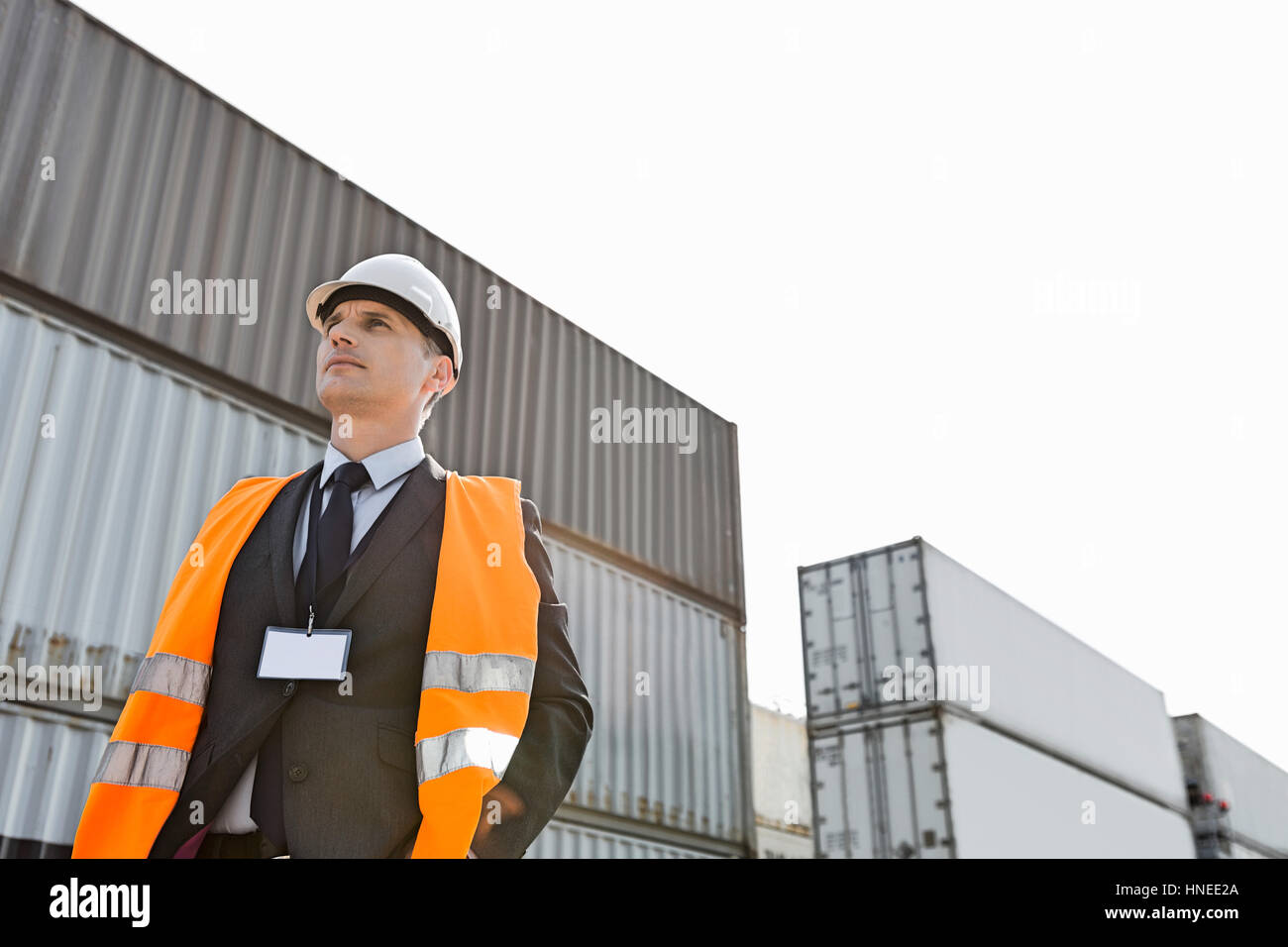 Shipping containers yard hi-res stock photography and images - Alamy