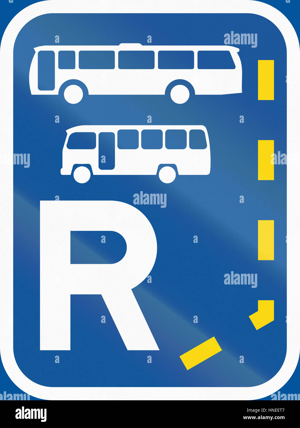 Road sign used in the African country of Botswana - Start of a reserved ...