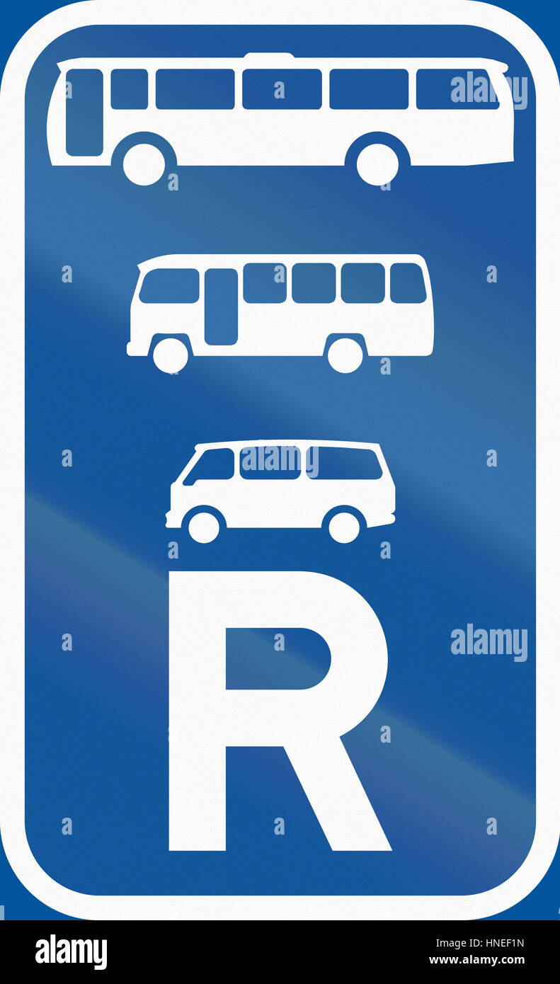 Road sign used in the African country of Botswana - Reservation for ...
