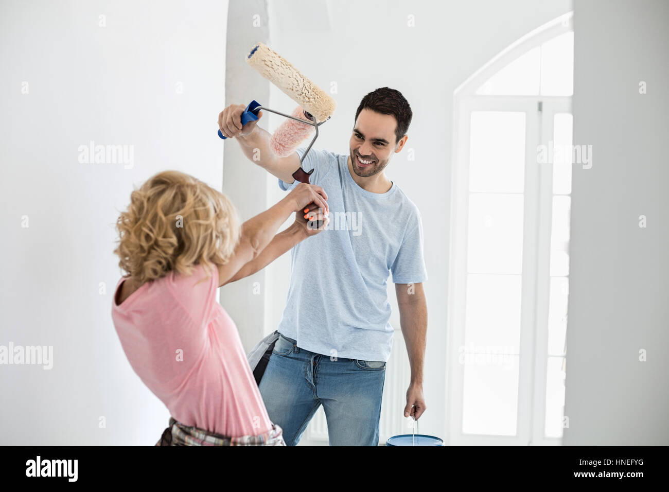 Two Men Playfighting High Resolution Stock Photography and Images - Alamy