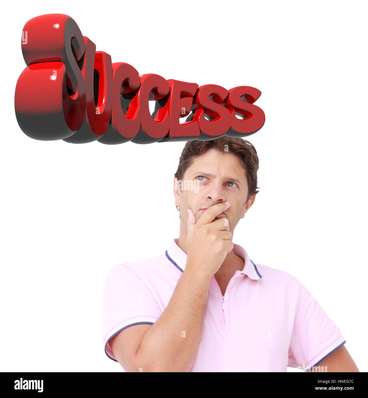 Man thinking to success Stock Photo - Alamy