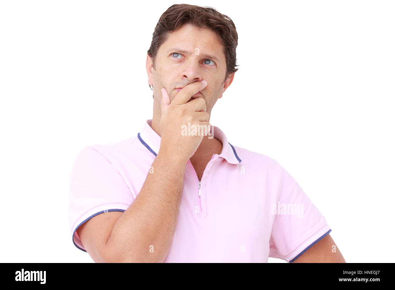 A young man is thinking to clear his mind Stock Photo - Alamy