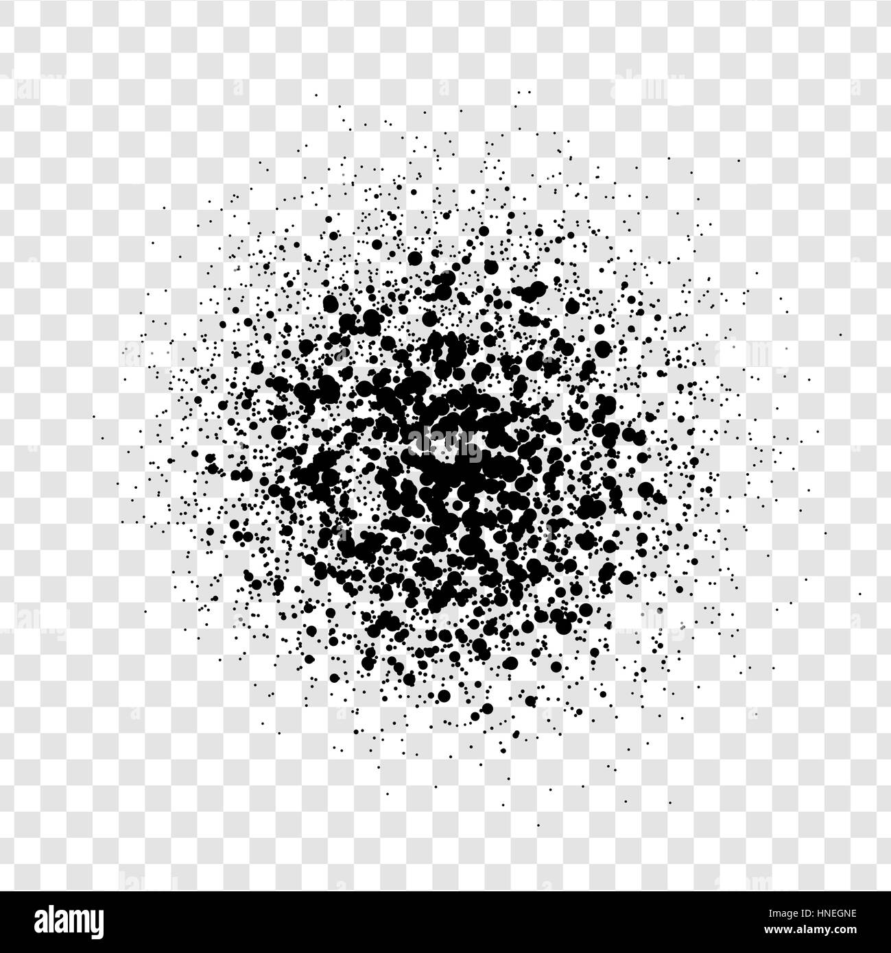 Abstract black round points structure bunch Stock Vector Image & Art ...