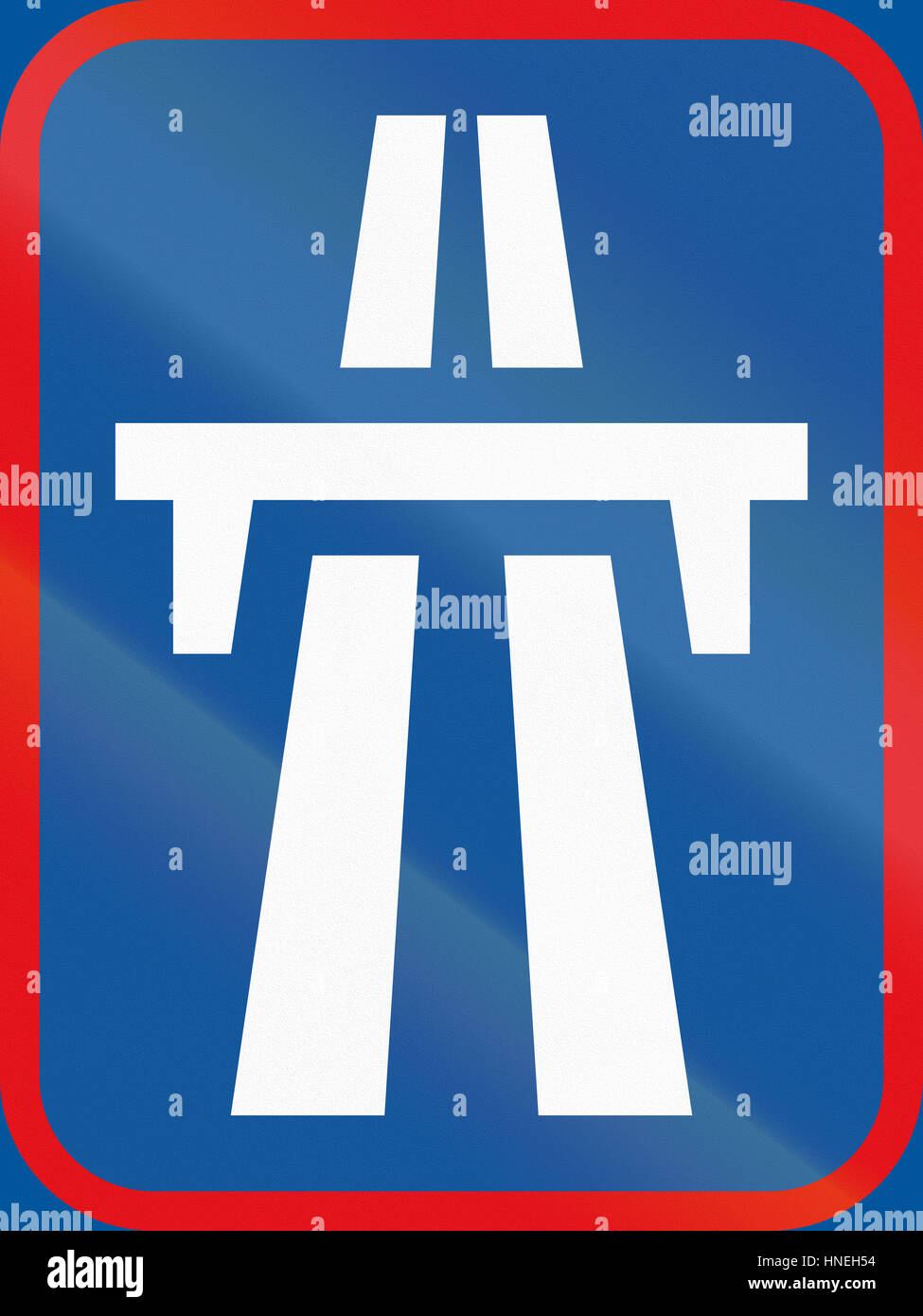 Road sign used in the African country of Botswana - Dual-carriageway ...