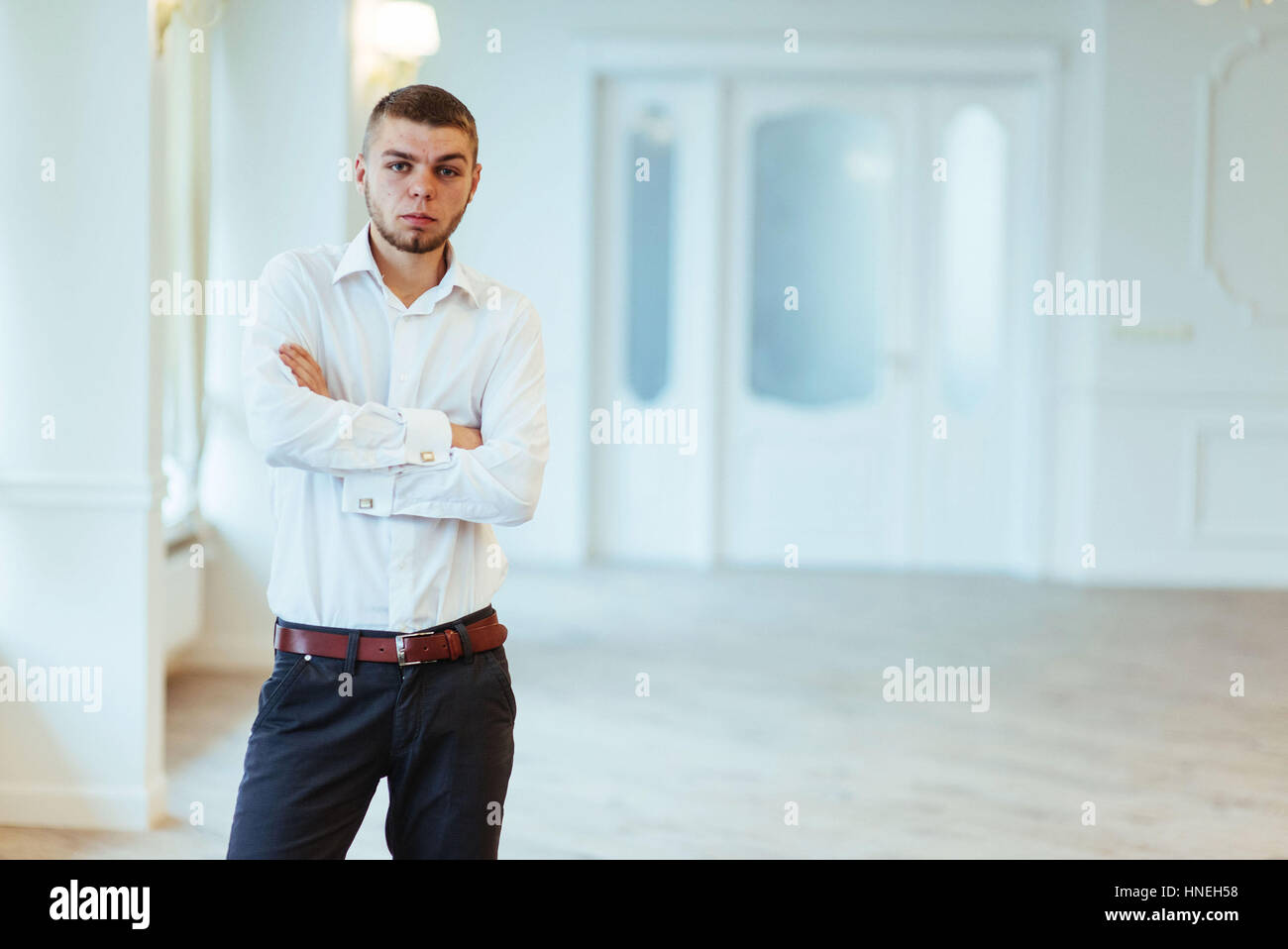 Portrait of a confident student Stock Photo - Alamy