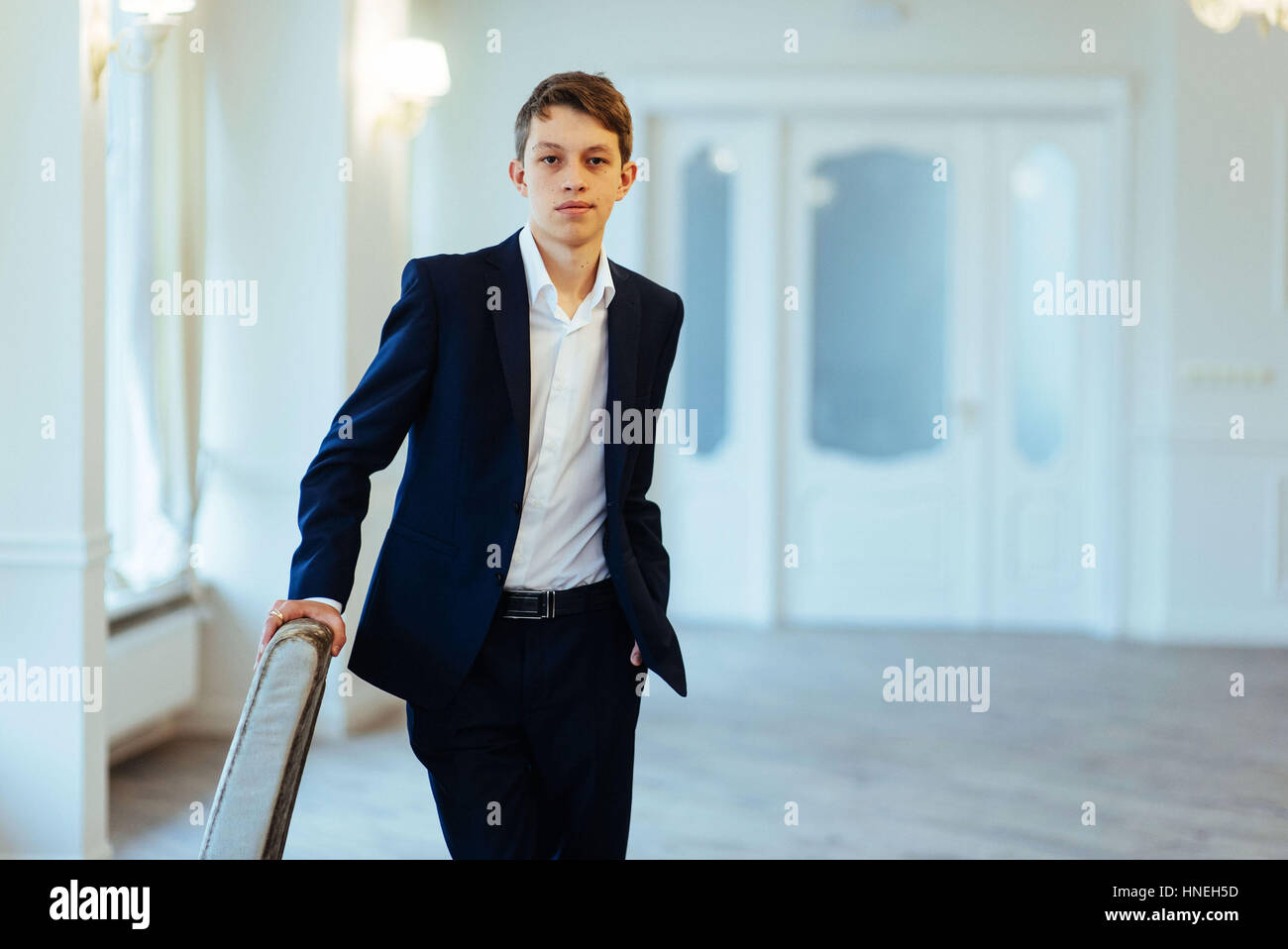 Portrait of a confident student Stock Photo - Alamy