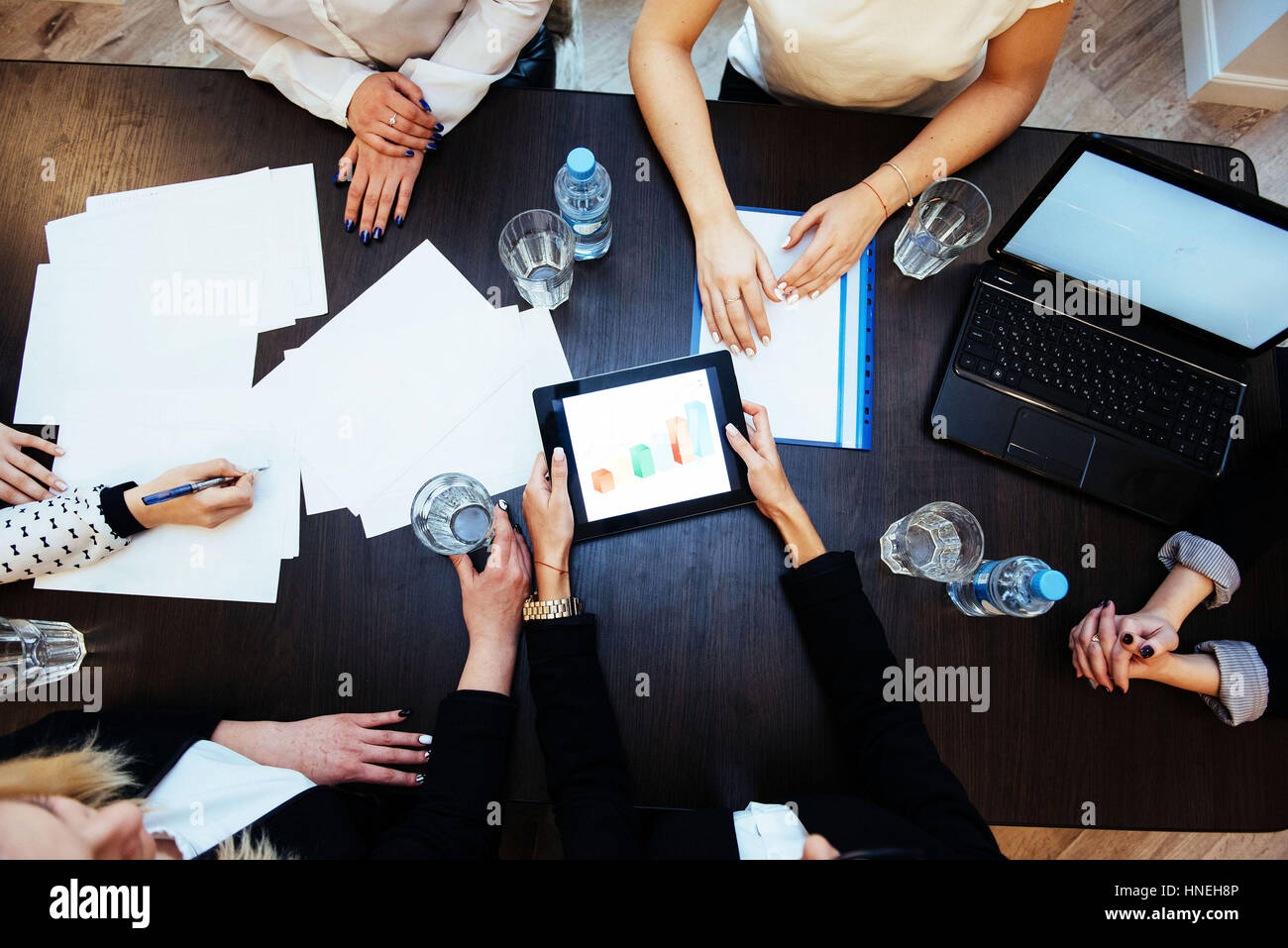 Using the computer digital students during the task Stock Photo - Alamy