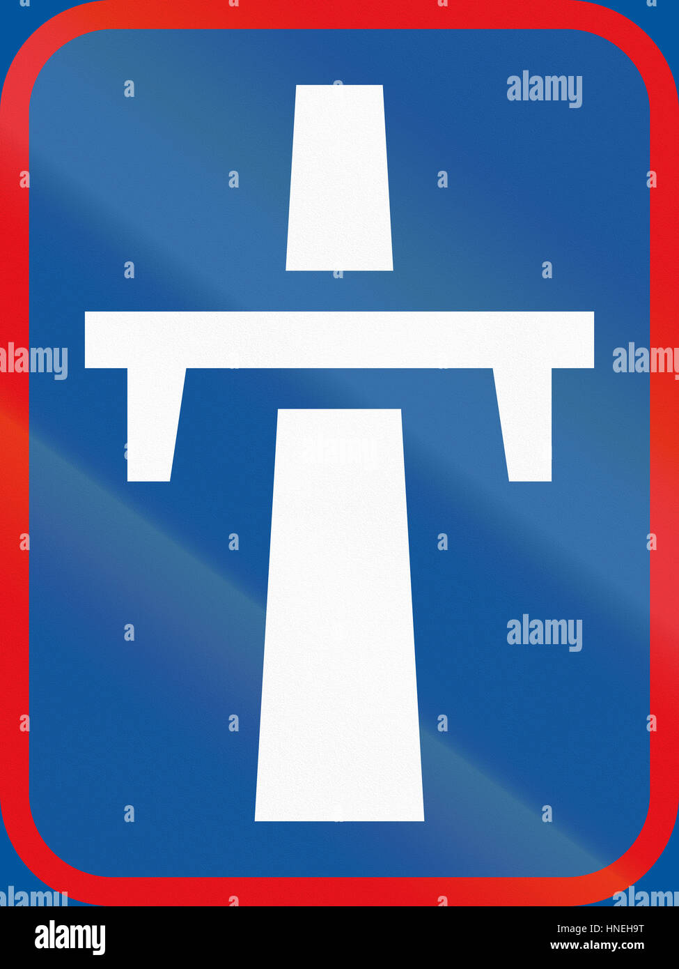 Road sign used in the African country of Botswana - Single-carriageway ...