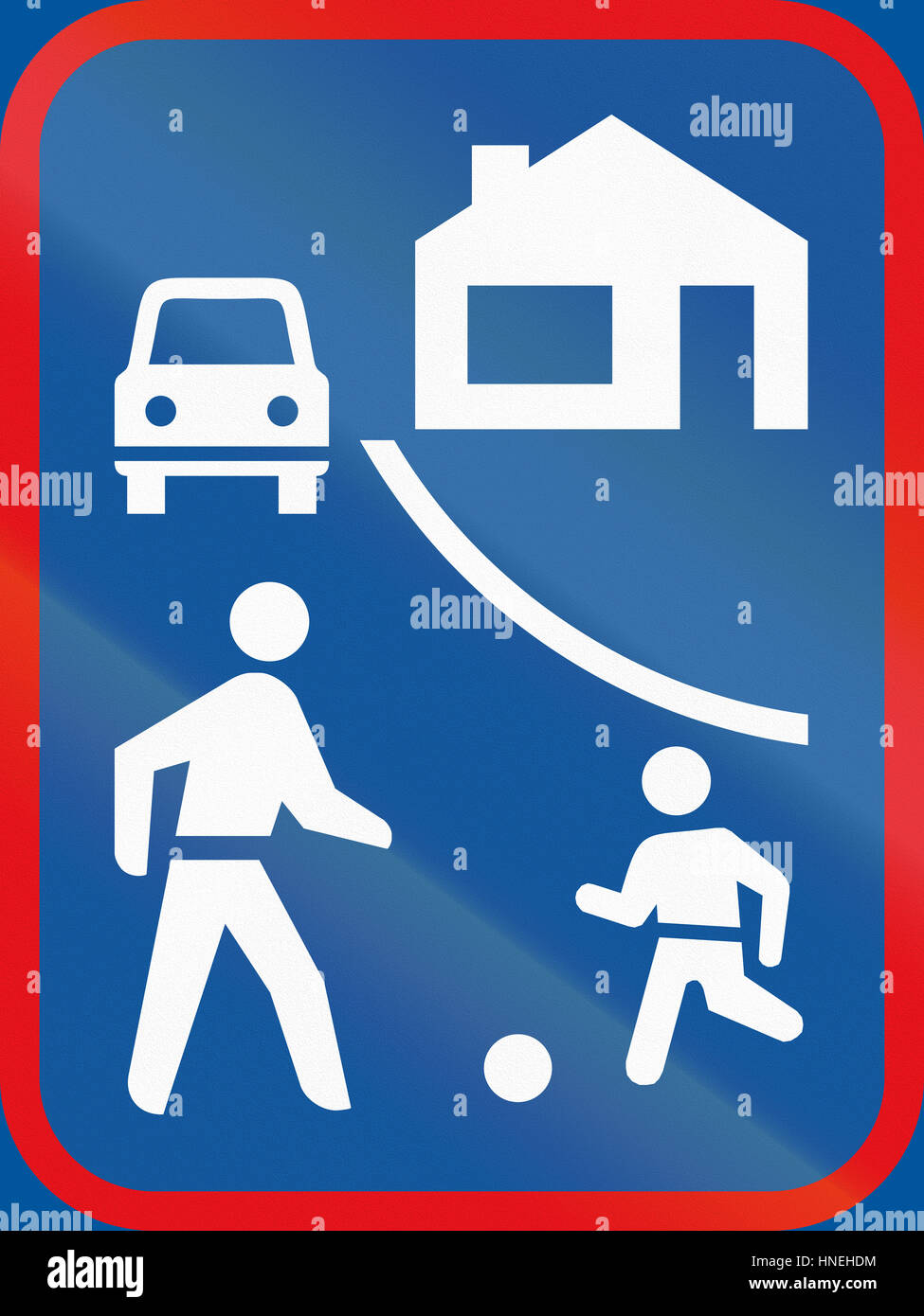 Woonerf sign hi-res stock photography and images - Alamy