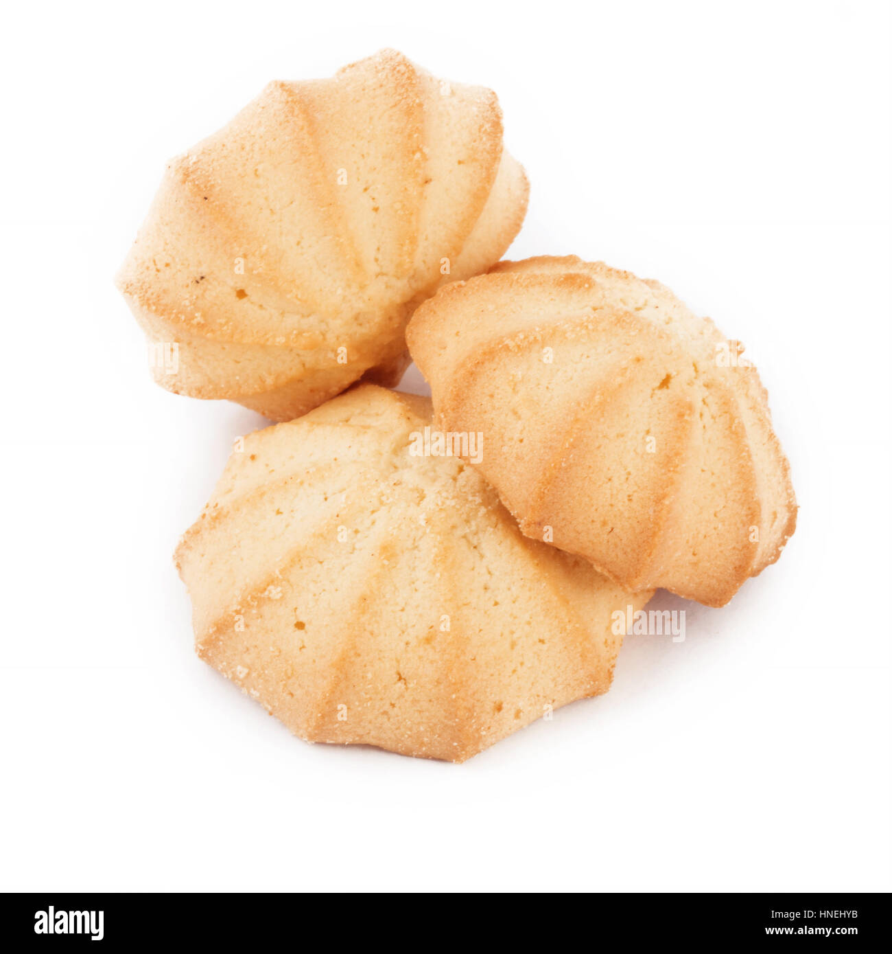 shortbread isolated on white Stock Photo - Alamy