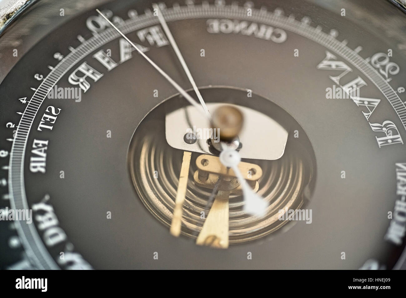 Close-up of boat barometer Stock Photo - Alamy
