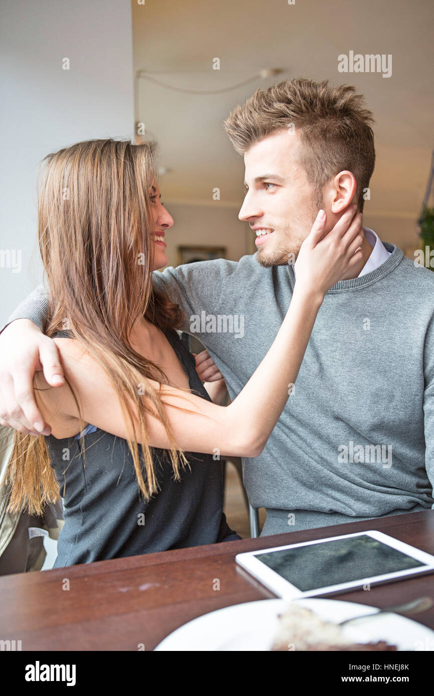 Two women touching each other hi-res stock photography and images - Alamy