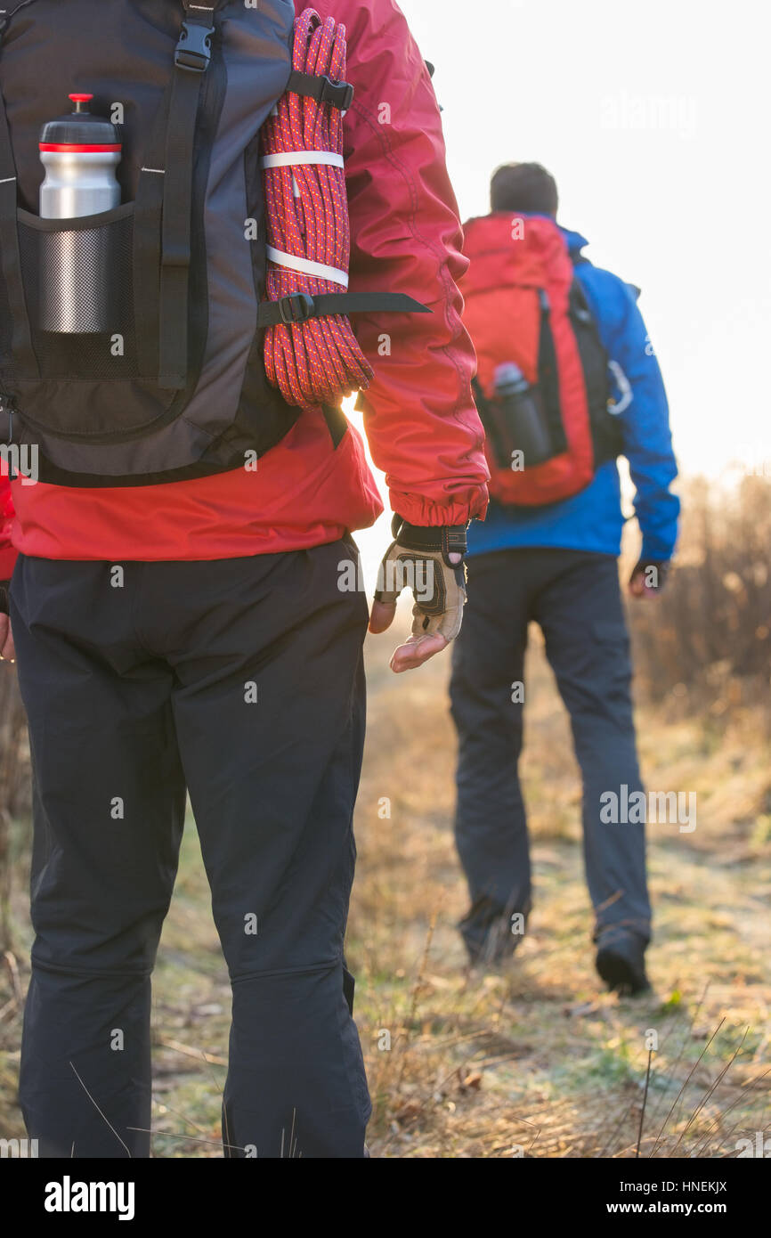 Back view two hikers in hi-res stock photography and images - Alamy