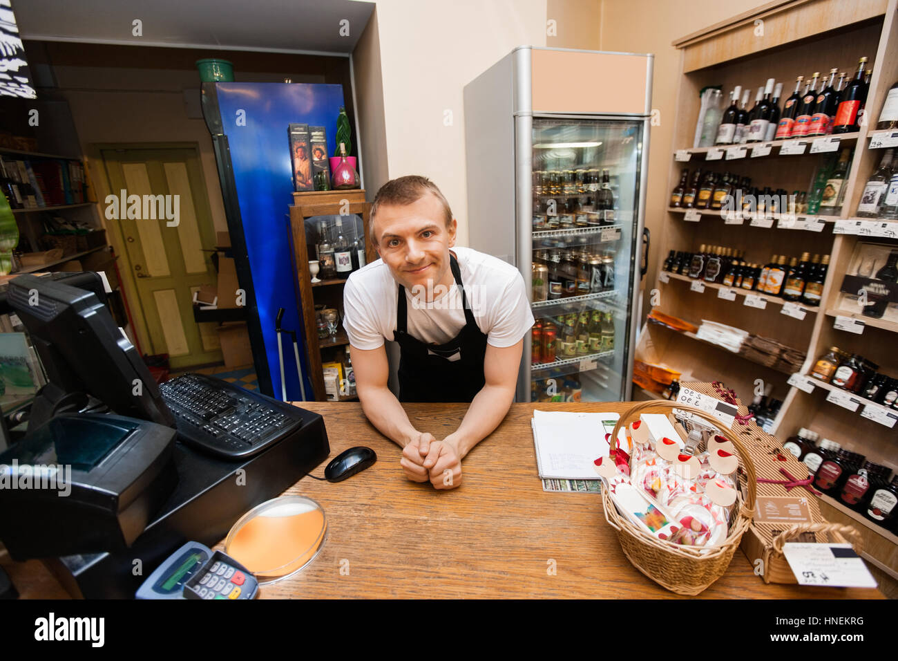Supermarket Salesman Salesperson Stock Photos & Supermarket Salesman ...