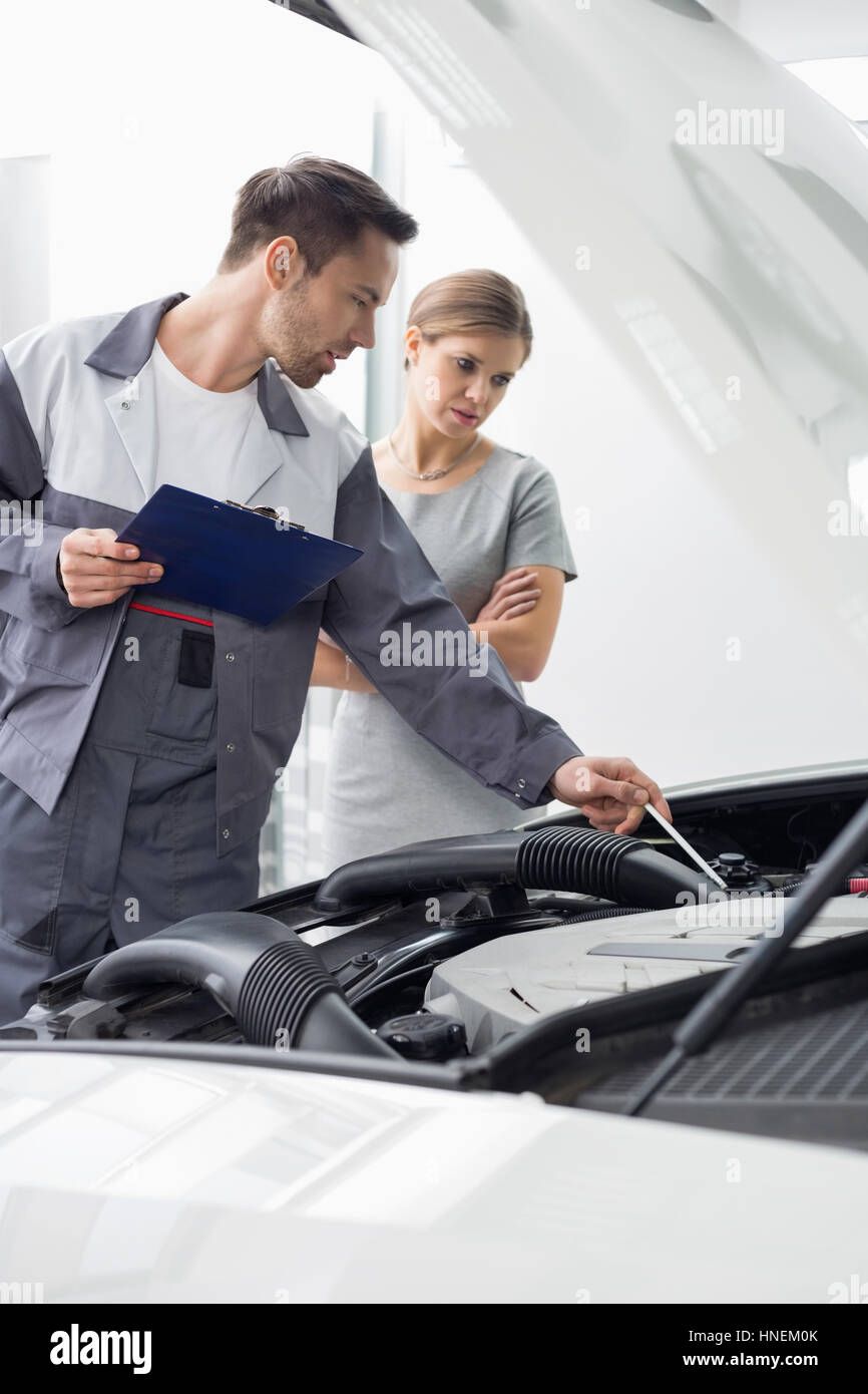 Female car mechanic engine hi-res stock photography and images - Alamy