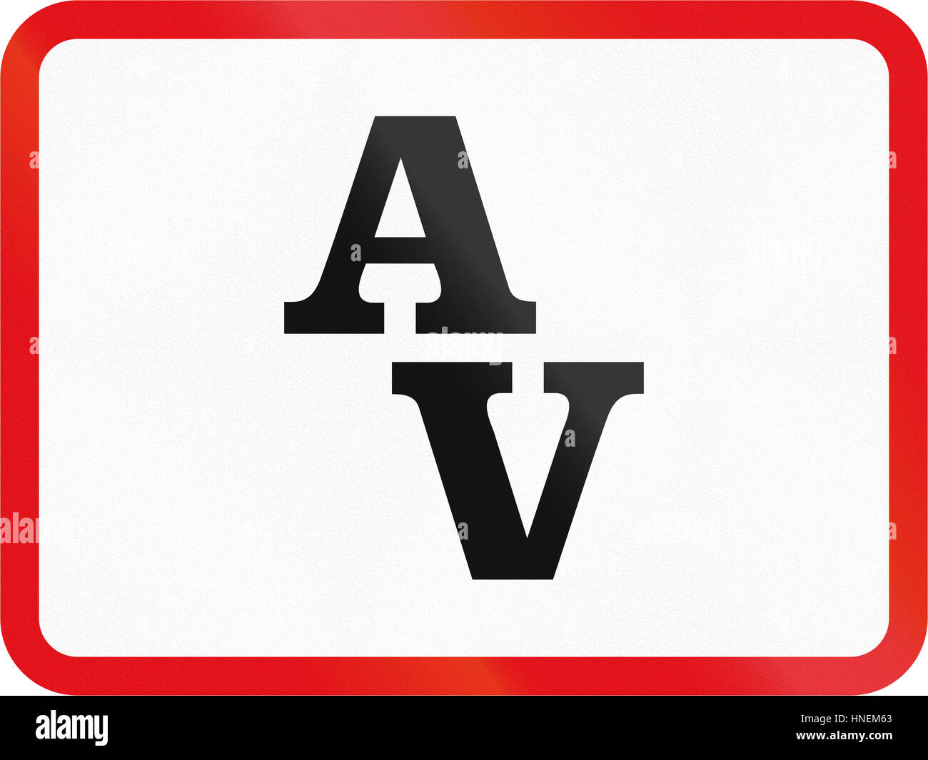 Road sign used in the African country of Botswana - The primary sign ...