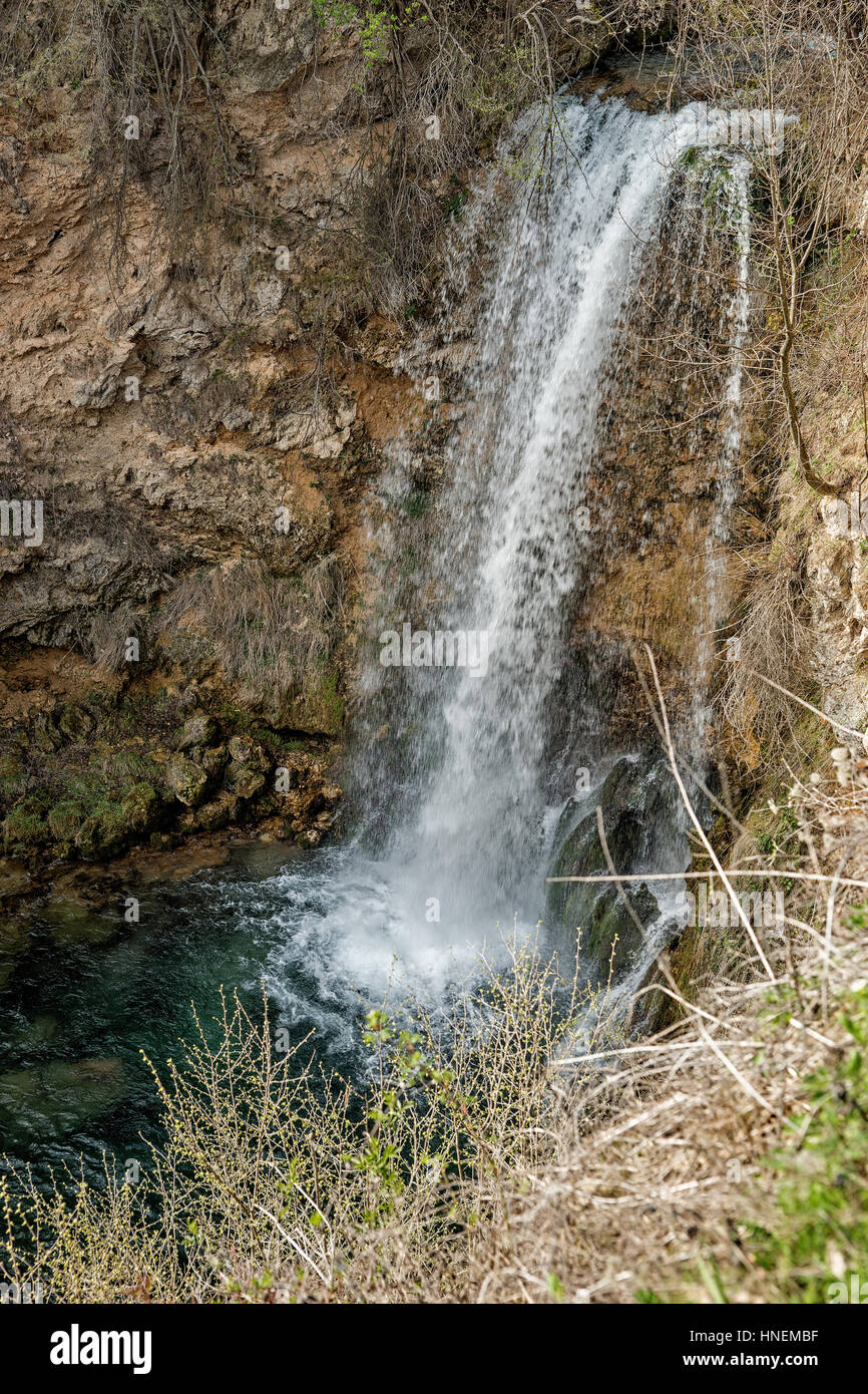 Waterfall Lisine in Serbia in spring Stock Photo - Alamy