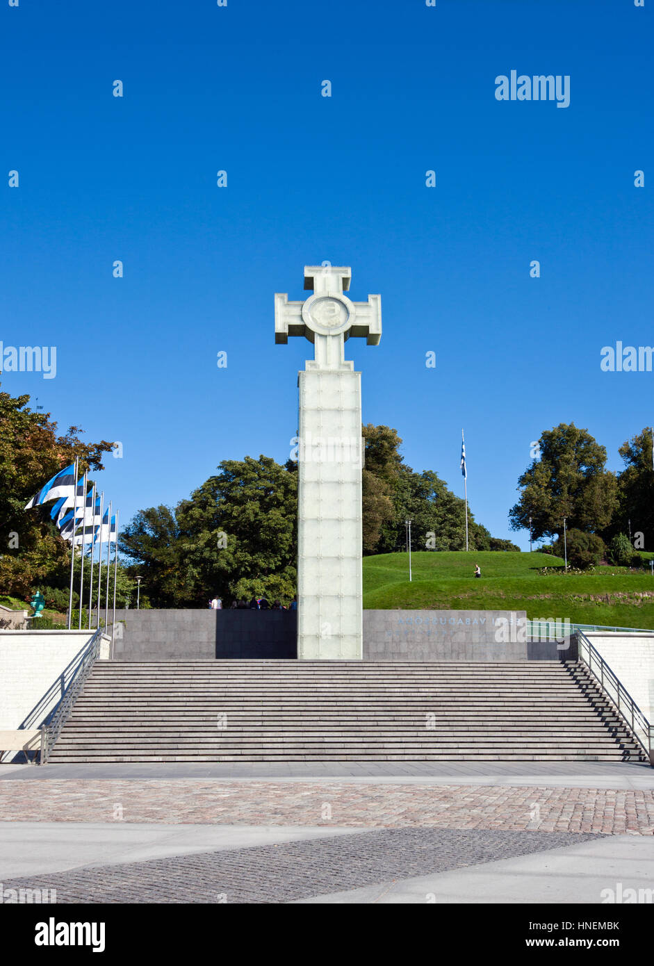 Freedom Monument and Freedom Square, Tallinn Stock Photo - Alamy