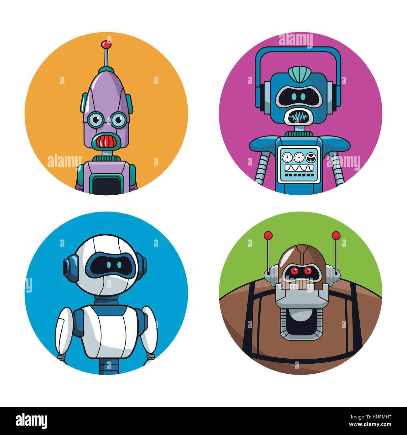 collection robots technology smart vector illustration eps 10 Stock ...