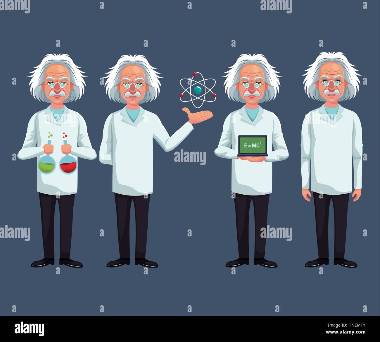 group character scientist physical science vector illustration eps 10 ...