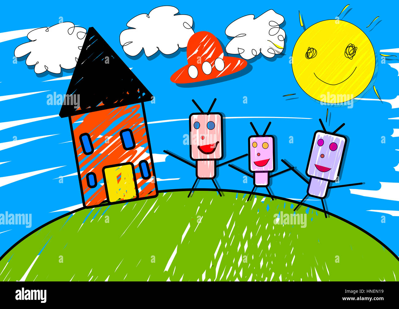 Alien Family Stock Illustration Illustration Of Alien