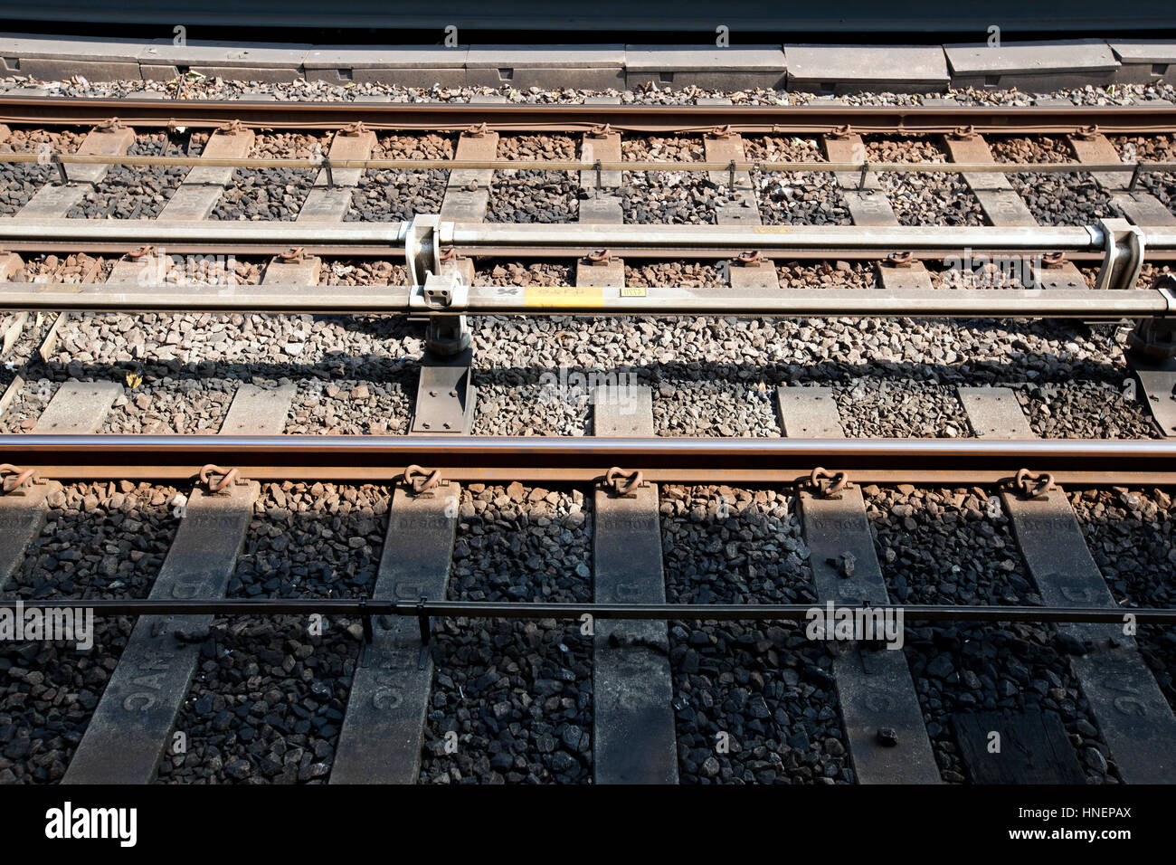 Horizontal railway tracks hi-res stock photography and images - Alamy