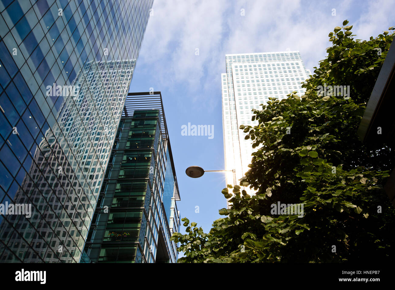 Skyscrapers from below Stock Photo - Alamy