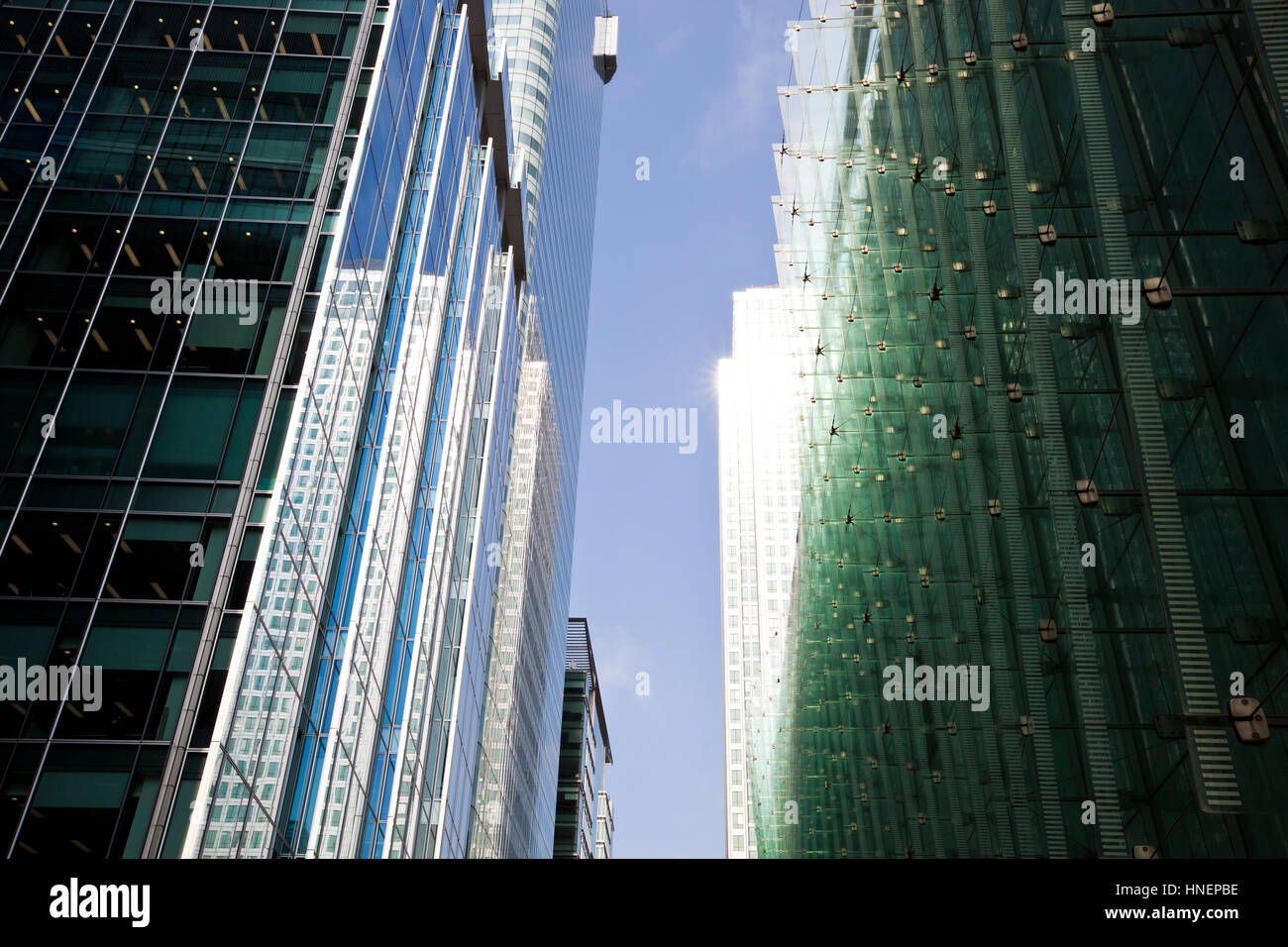 Skyscrapers from below Stock Photo - Alamy