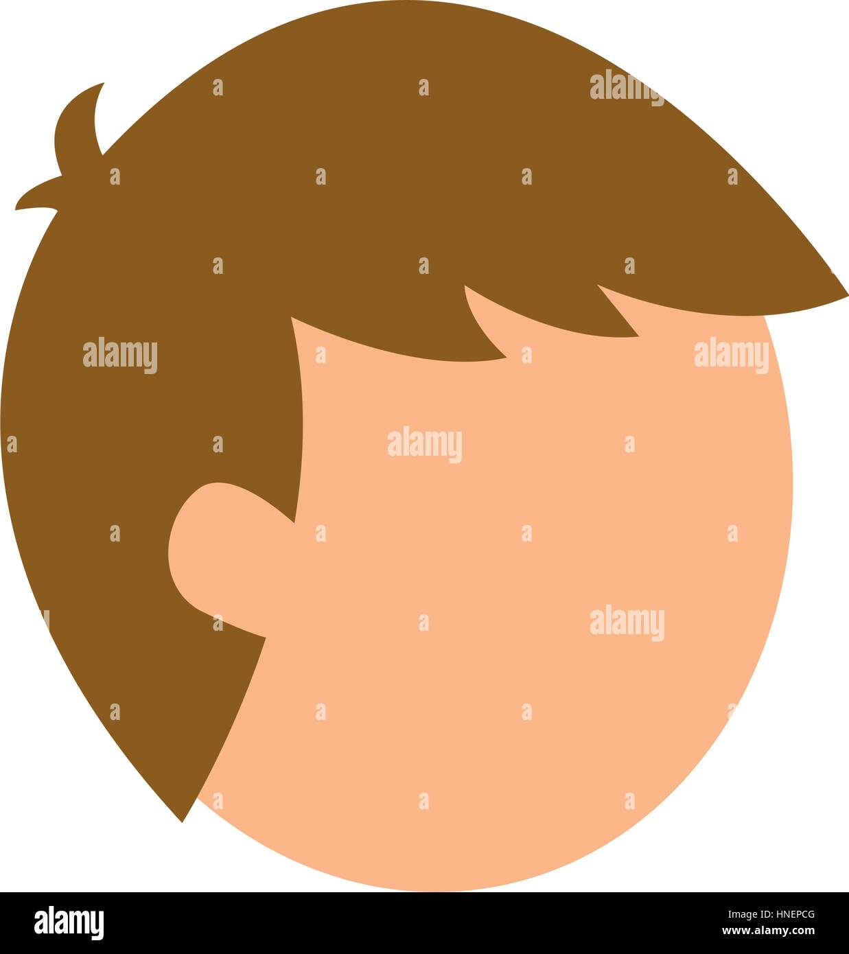 Man faceless head icon vector illustration graphic design Stock Vector ...