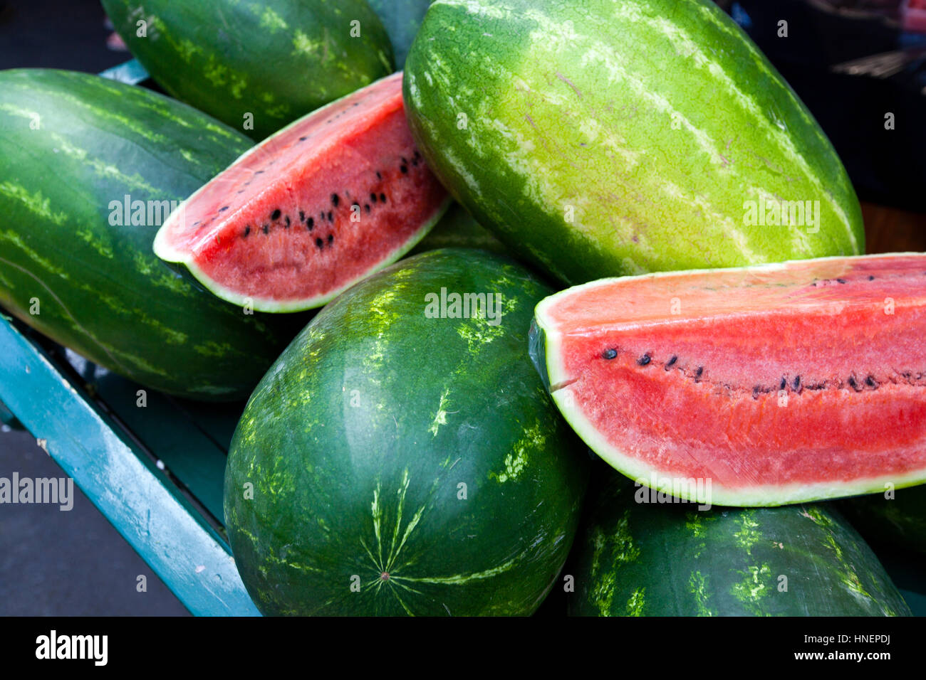 Close up view of watermelons Stock Photo - Alamy