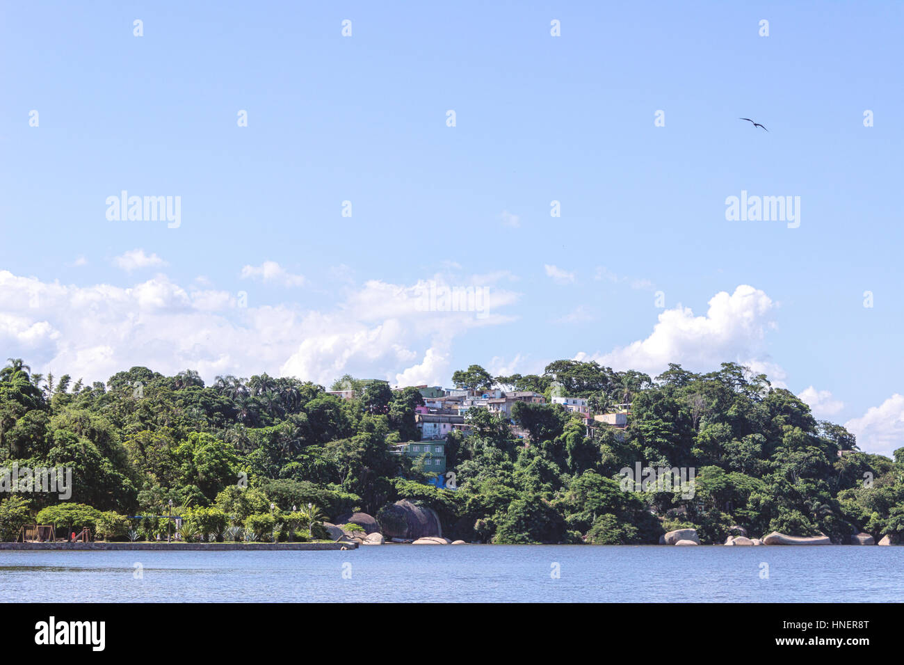 Brazil, State of Rio de Janeiro, Paqueta Island, View of one ...